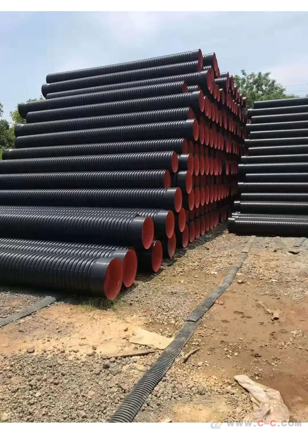 Hdpe Double Wall Corrugated Pipe Making Machine/air Conduit Pipe ...