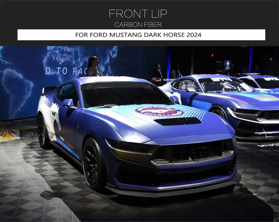 Replacement Carbon Fiber Front Lip for Ford Mustang Dark Horse Coupe 2 ...