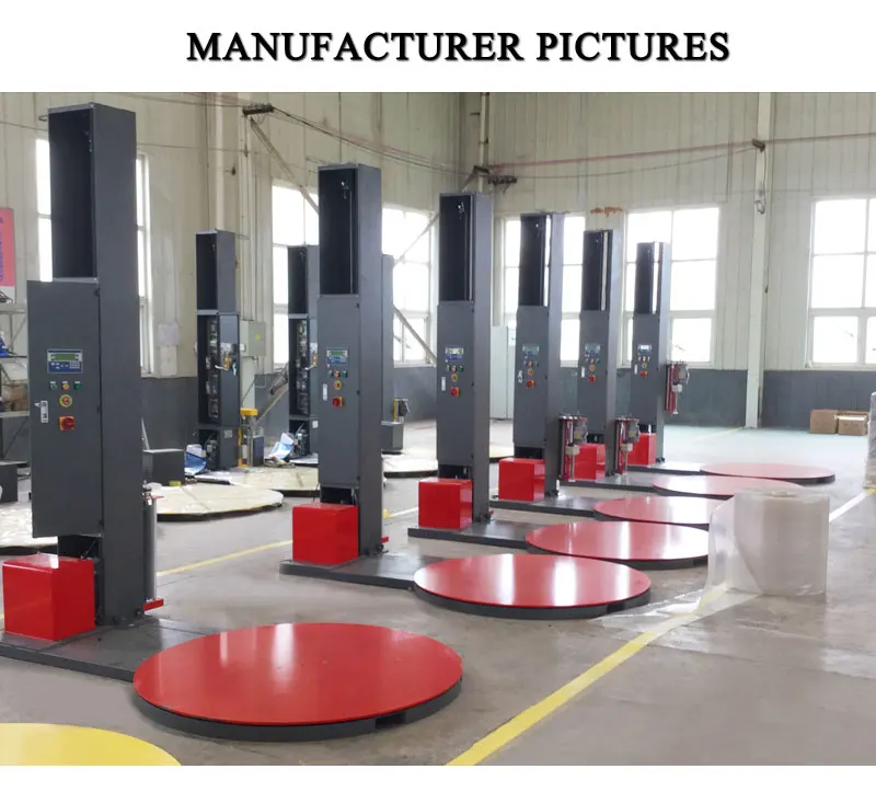 T1650F Pallet Wrapping Machine with Ramp / Automatic Machine with Touch ...