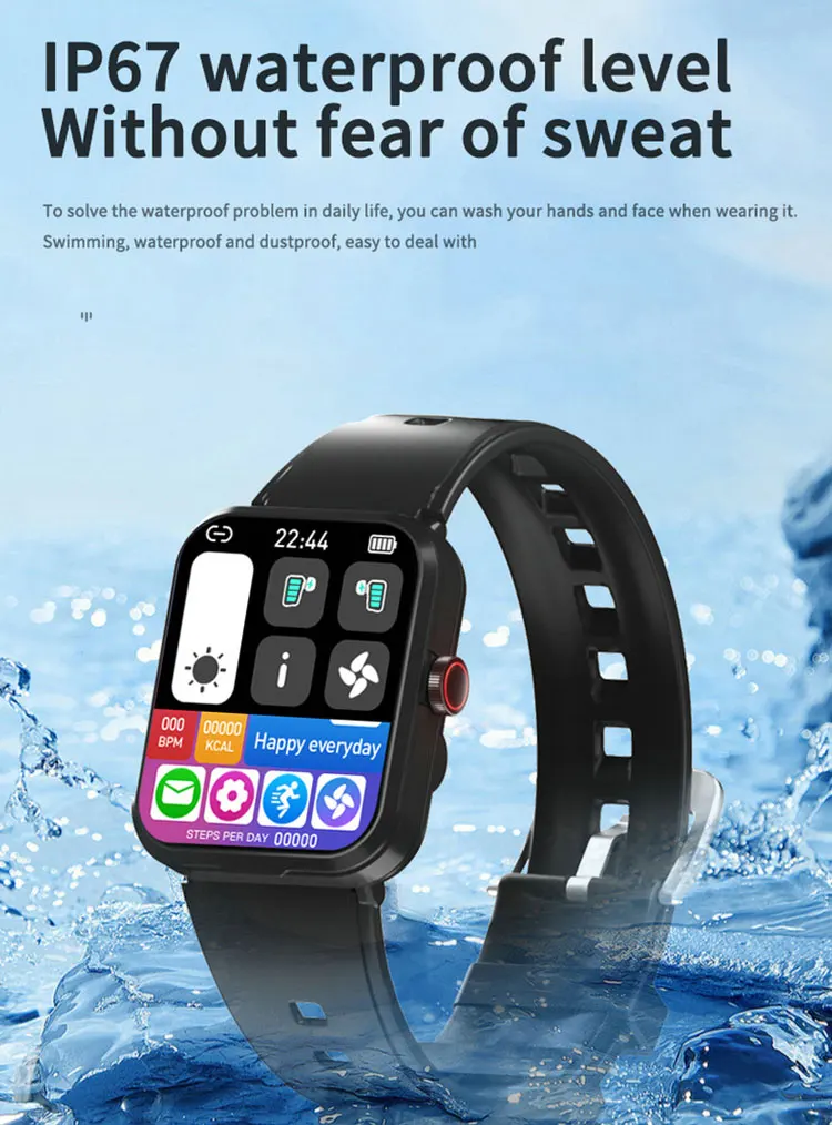 Tws Headset Wireless Ear Buds Smart Bracelet Watch Band Earbuds Combo ...