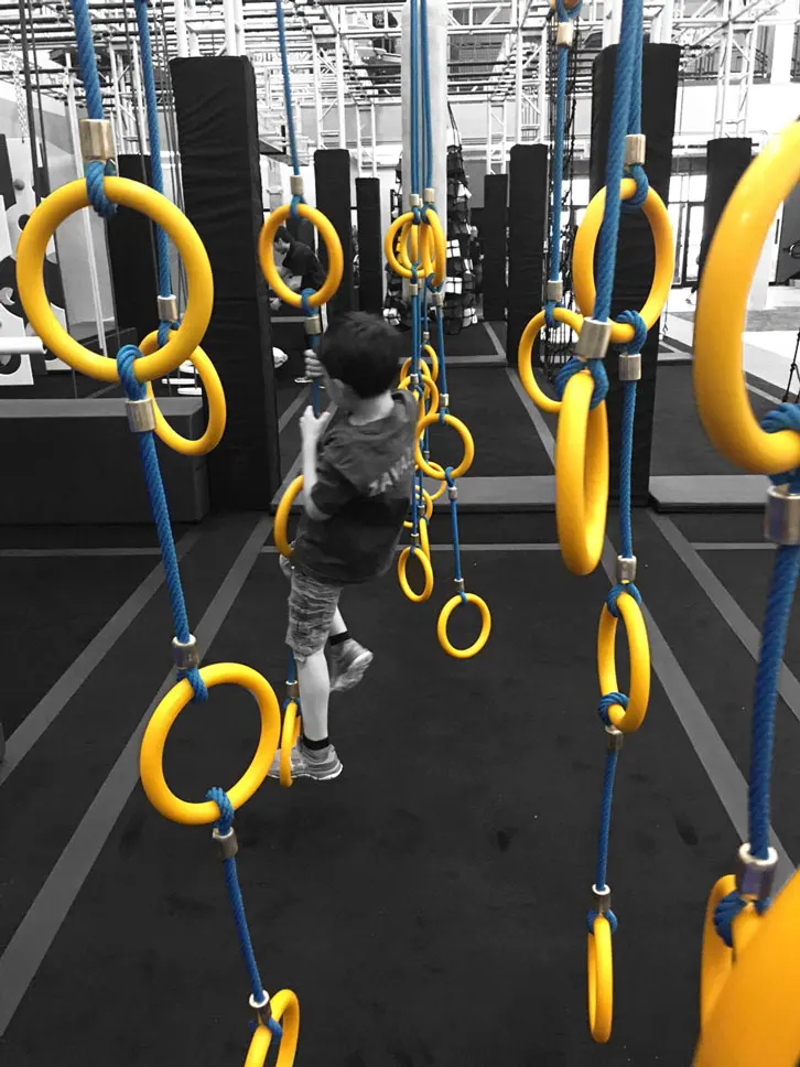 Adult Ninja Warrior Obstacle Course Equipment Outdoor Climbing Walls ...