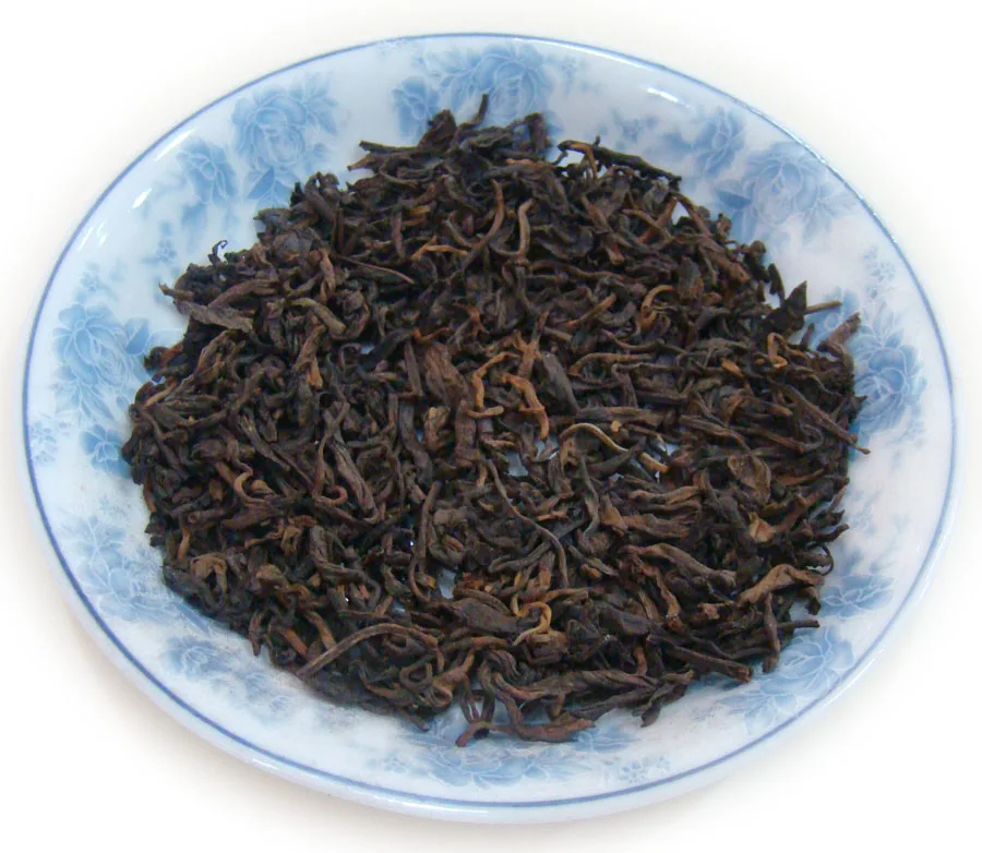 Pu'er Chinese Pu Er Yunnan Ripe Puer Loose Leaf Tea Aged High Grade Fermented Loose Leaf Puer ...