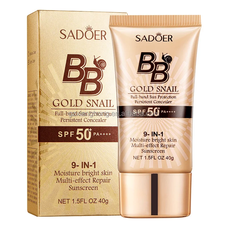 Snail Sunscreen Cream Spf 50 Golden Snail Whitening Skin Sunscreen ...