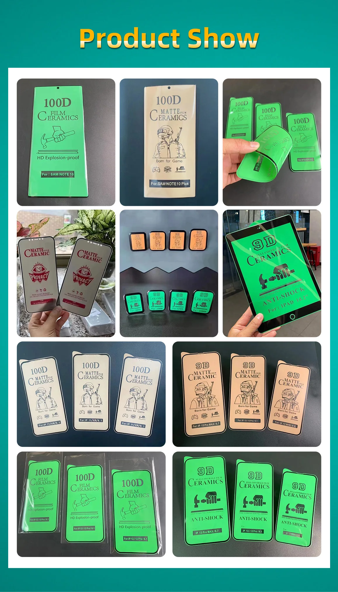 9d Nano Tpu Pet Film Matte Clear Privacy Ceramic Screen Protector - Buy ...