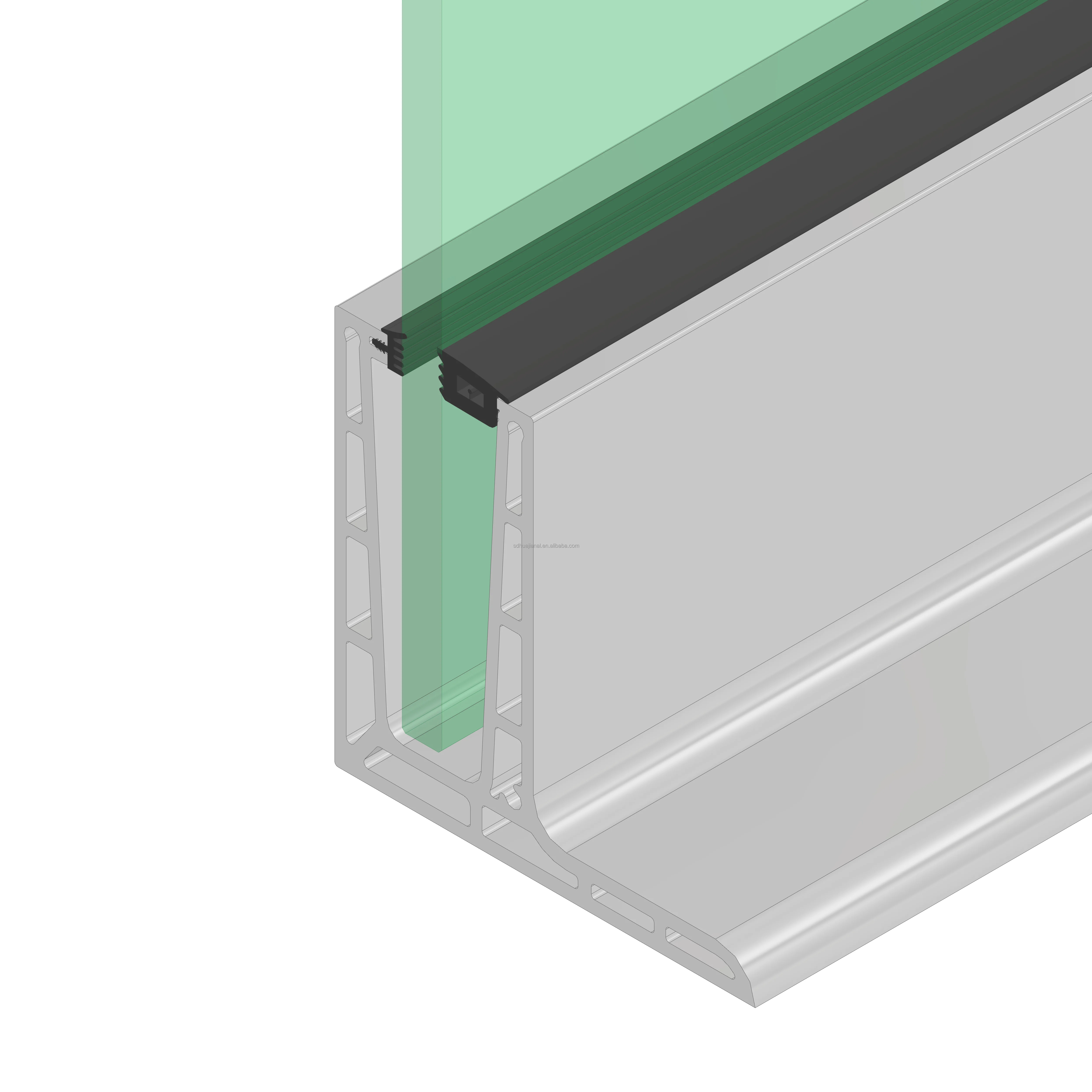 Aluminium Profile Glass Railing System| Alibaba.com