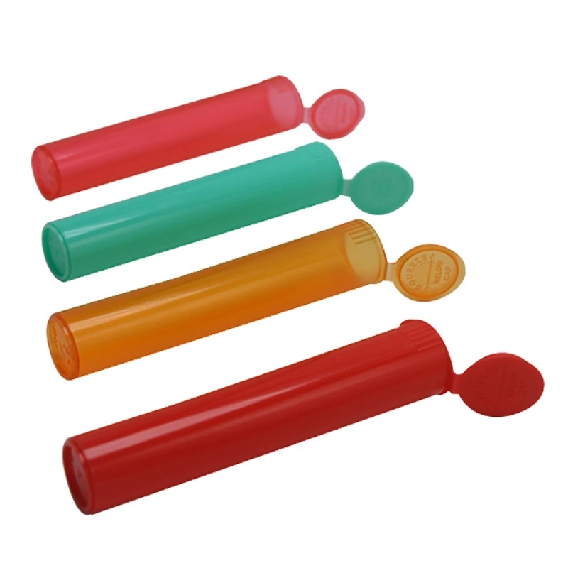 Wholesale 80mm 90mm 116mm Child Resistant Pop Top Tube Plastic Tube ...