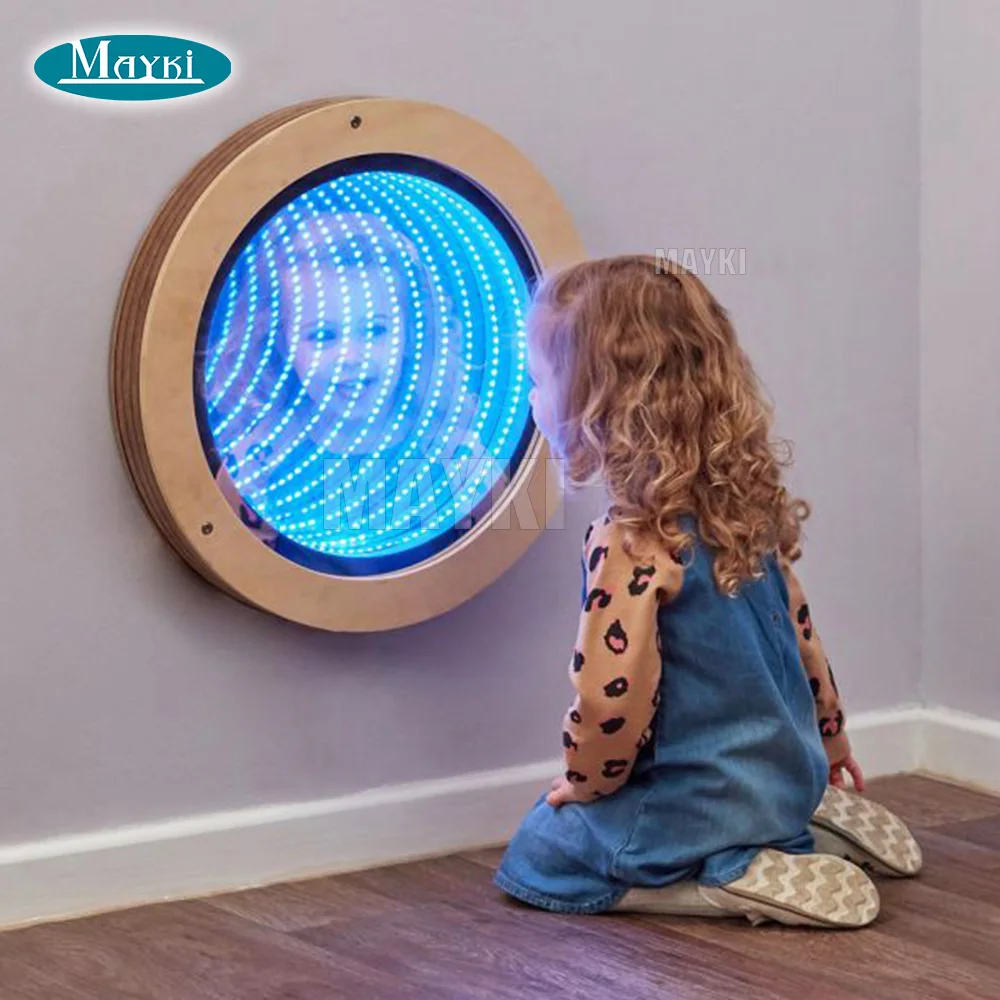 Wall Mounted LED Infinity Mirror App Control RGBW LED 3D Tunnel Mirror ...