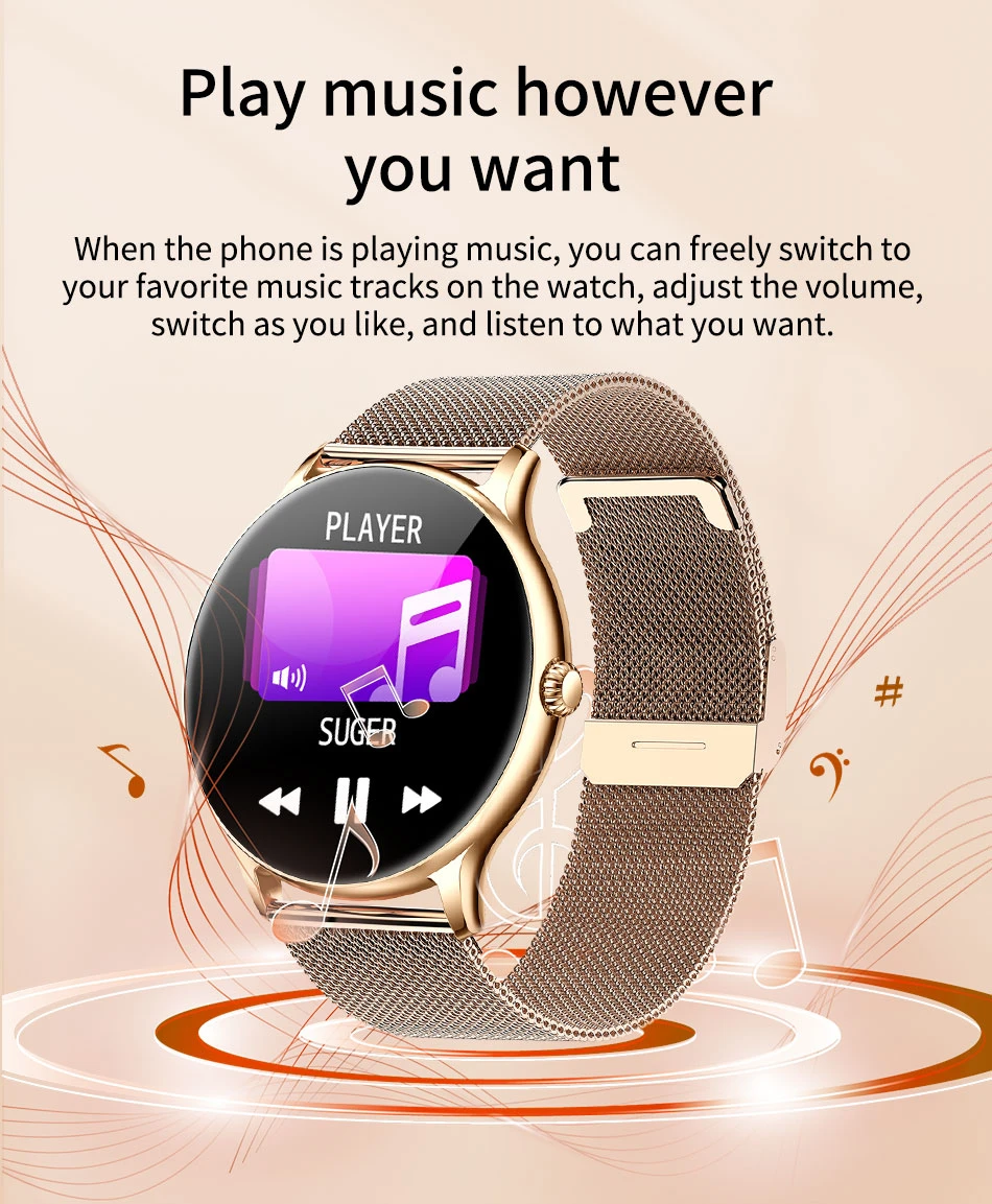 The Latest Men's and Women's V33 Smart Watch Ip68 Waterproof Touch 1.09 ...