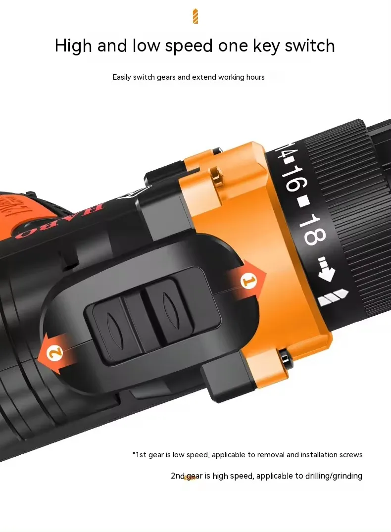 120 Pieces Two Battery Lithium Battery Power Tool Hand Drill ...