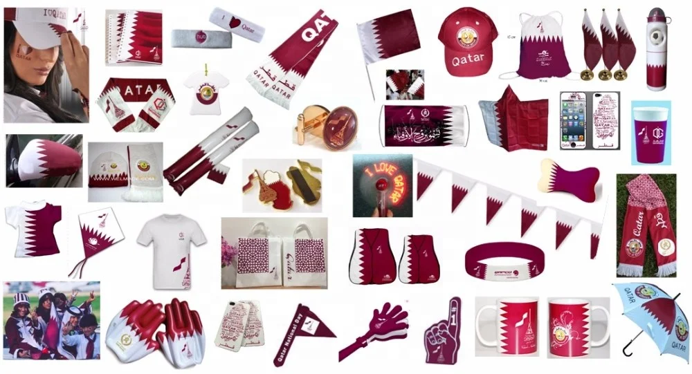 Qatar National Day Gift Set - Country Flag for Holiday