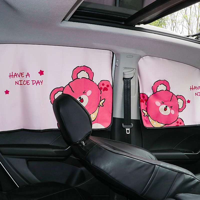 Chongteng Cute Cartoon Car Window Sunshade Cover Side Window Shades ...