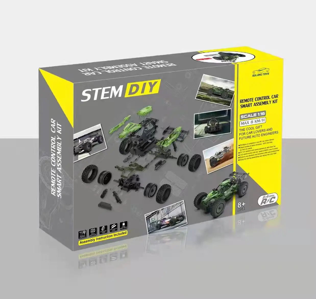 Stem Projects For Kids Smart Assembly Rc Truck 2.4g Remote Control Car ...