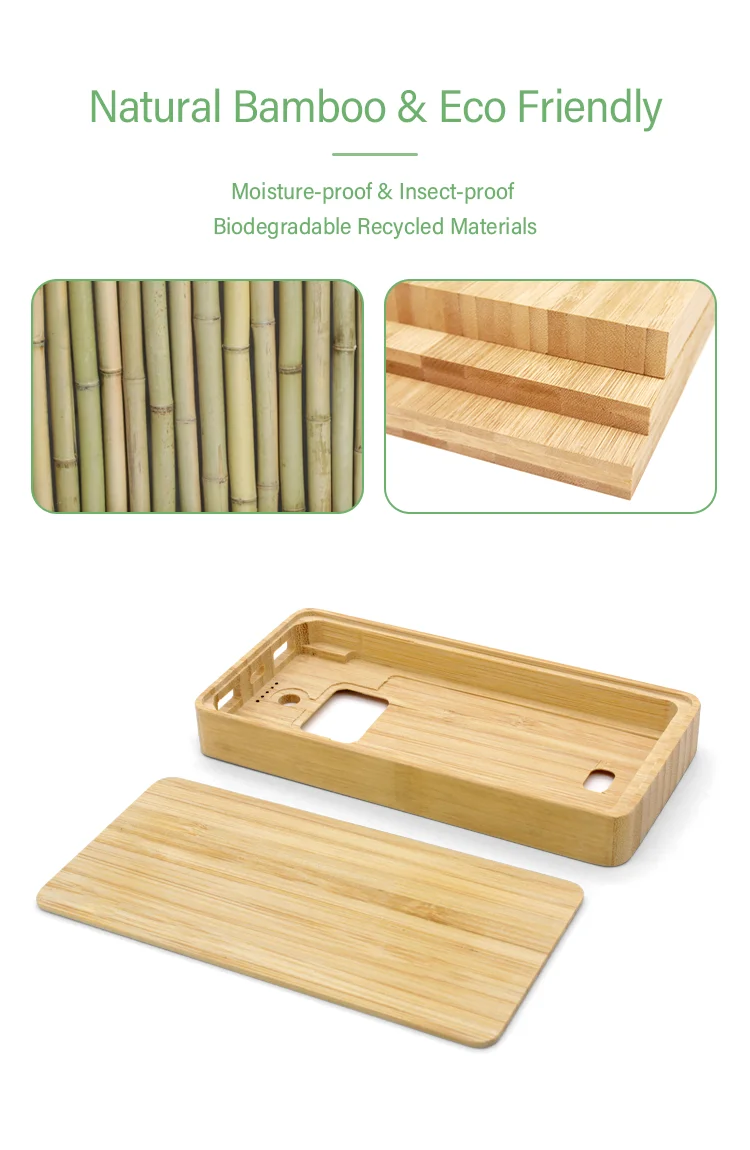 Eco-Friendly Bamboo Wireless Magnetic Power Bank - 10000mAh Fast ...