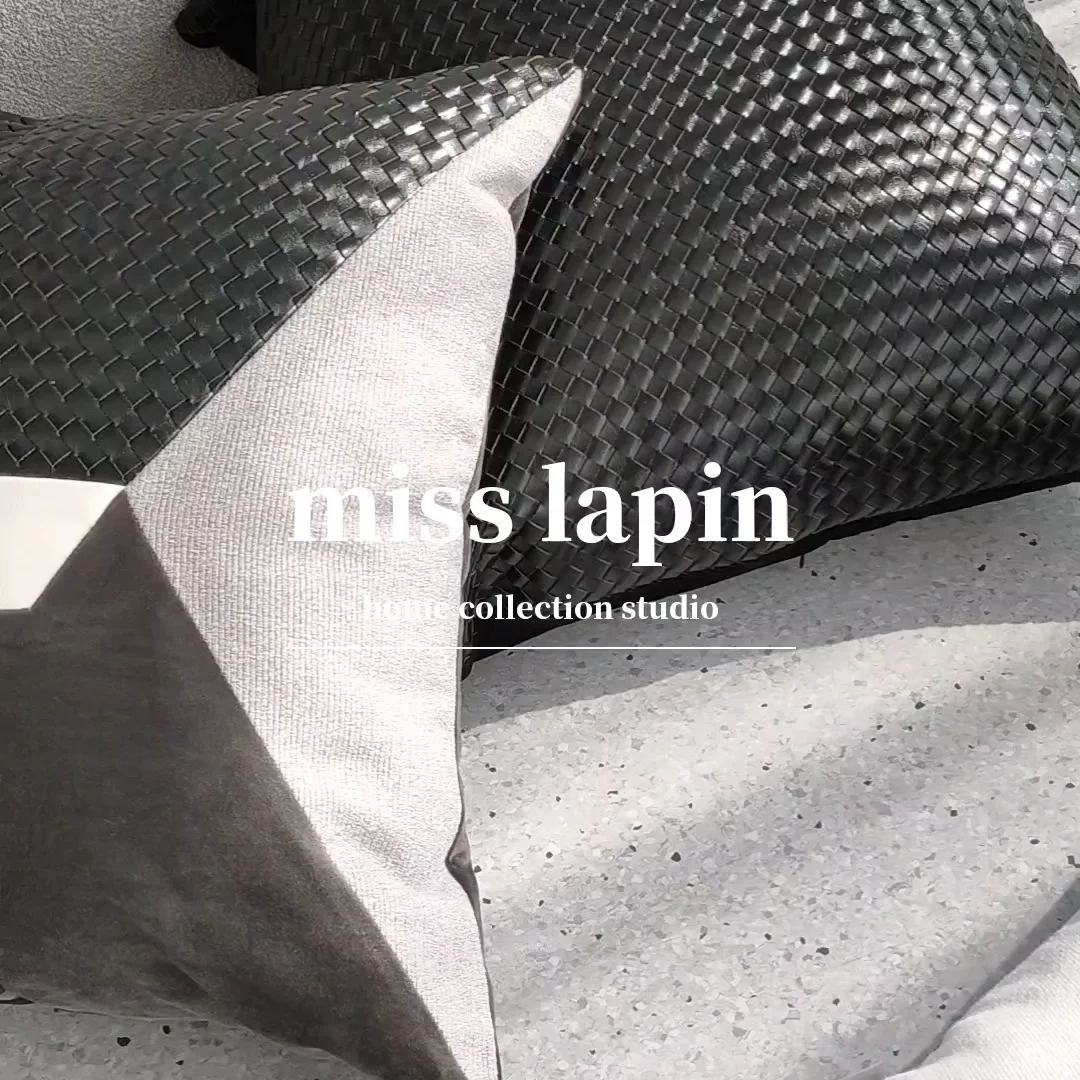 Miss Lapin Square Patchwork Design Cushion Covers Handmade Braided Pu ...
