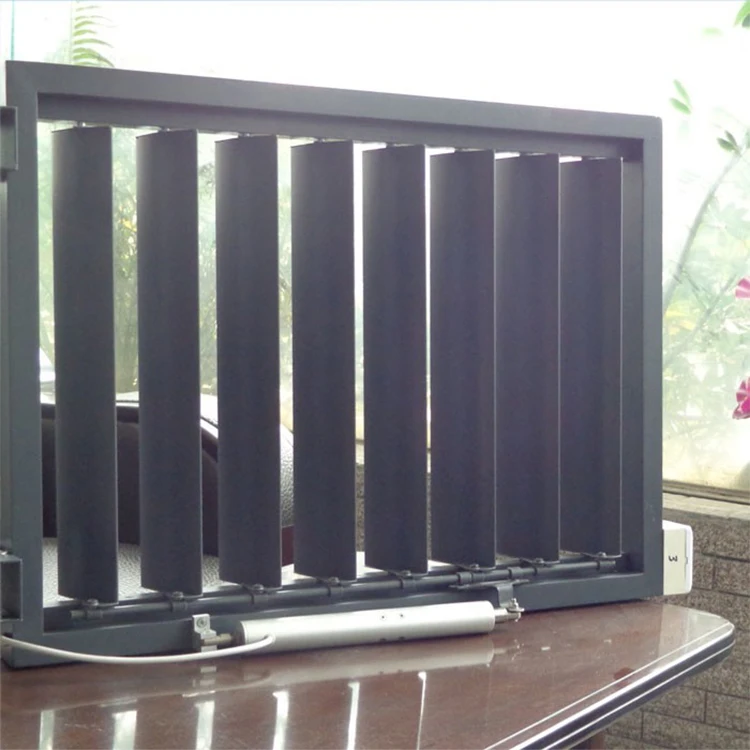 Customized Size Vertical Aluminum Building Louver Exterior Wall Louver ...