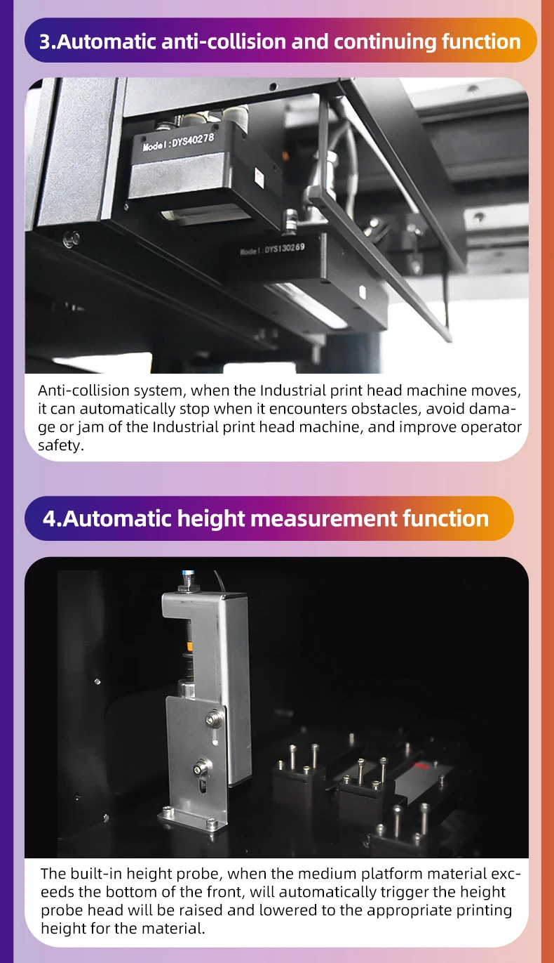 Large Industrial Uv Flat Bed Printer Fine Colour Printing Uv Card ...