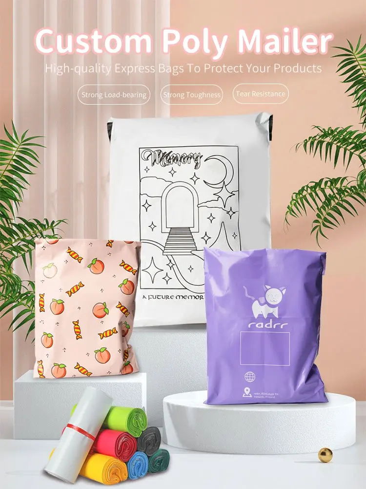 Custom Logo Polymailer Printed Poly Packing Poli Mailers Bag Polly ...