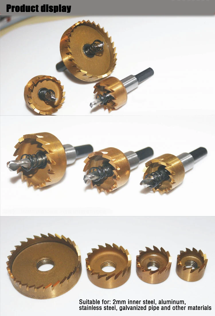 Carbide Tip Hss Drill Bit Saw Metal Wood Drilling Hole Cut Tool For ...