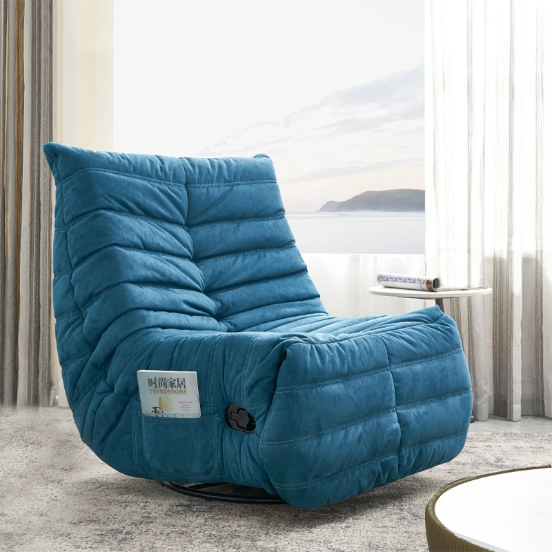 Modern Luxury Single Rotating Power Reclining Floor Sofa Living Room ...