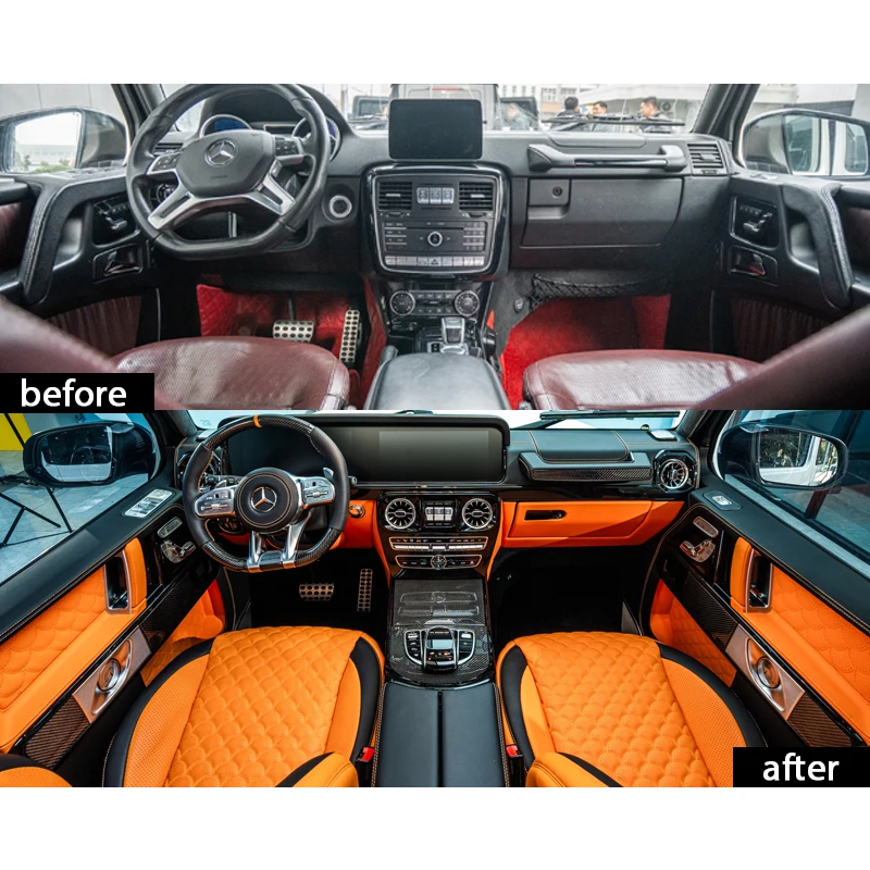 G class g wagon W463 to w464 interior upgrade kit bodykit for Mercedes benz g class interior conversion