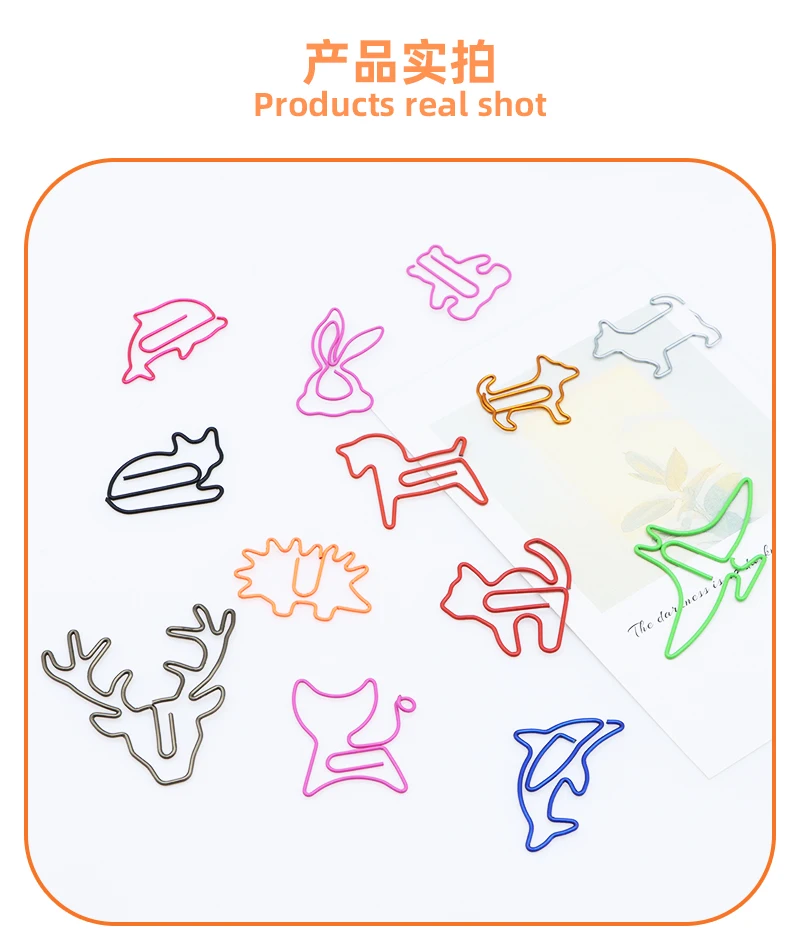 Wholesale OEM Animal Shape Paper Clips - PET Coated Iron Wire