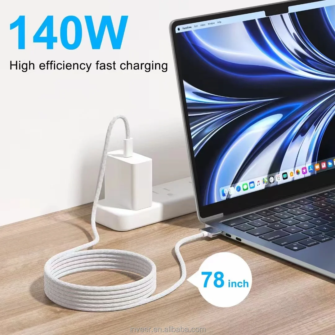 Inveer 140w Max28v 5a Usb C To Meg Safe3 Cable Fast Charging And 4k ...