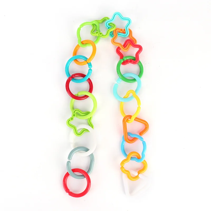 Baby Plastic Teether Ring Toy Link Loops Round Connecting Rings For Car ...