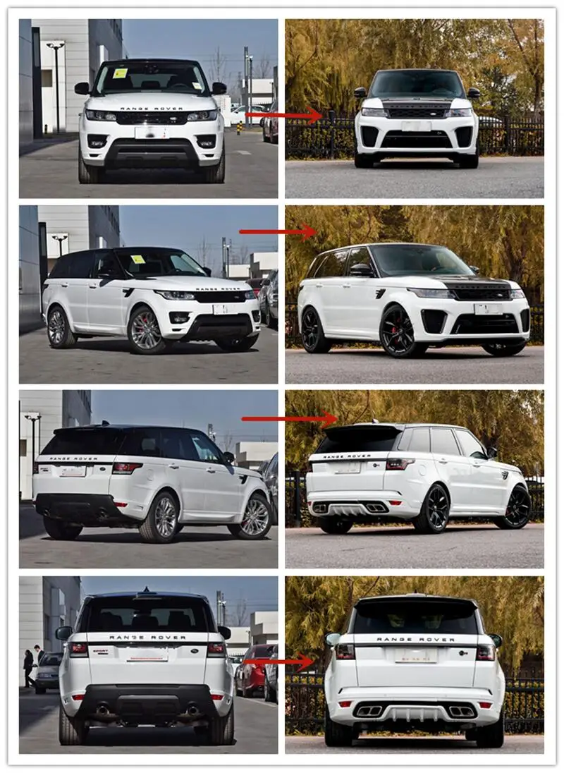 Body Kit For Range Rover Sport L320 2013-2017 Upgrade To 2022 Svr ...