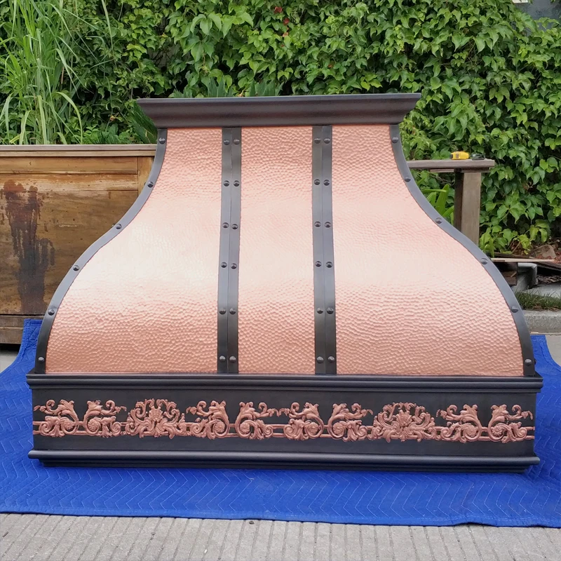 Wall Mounted Copper Range Hoods - Customizable Luxury
