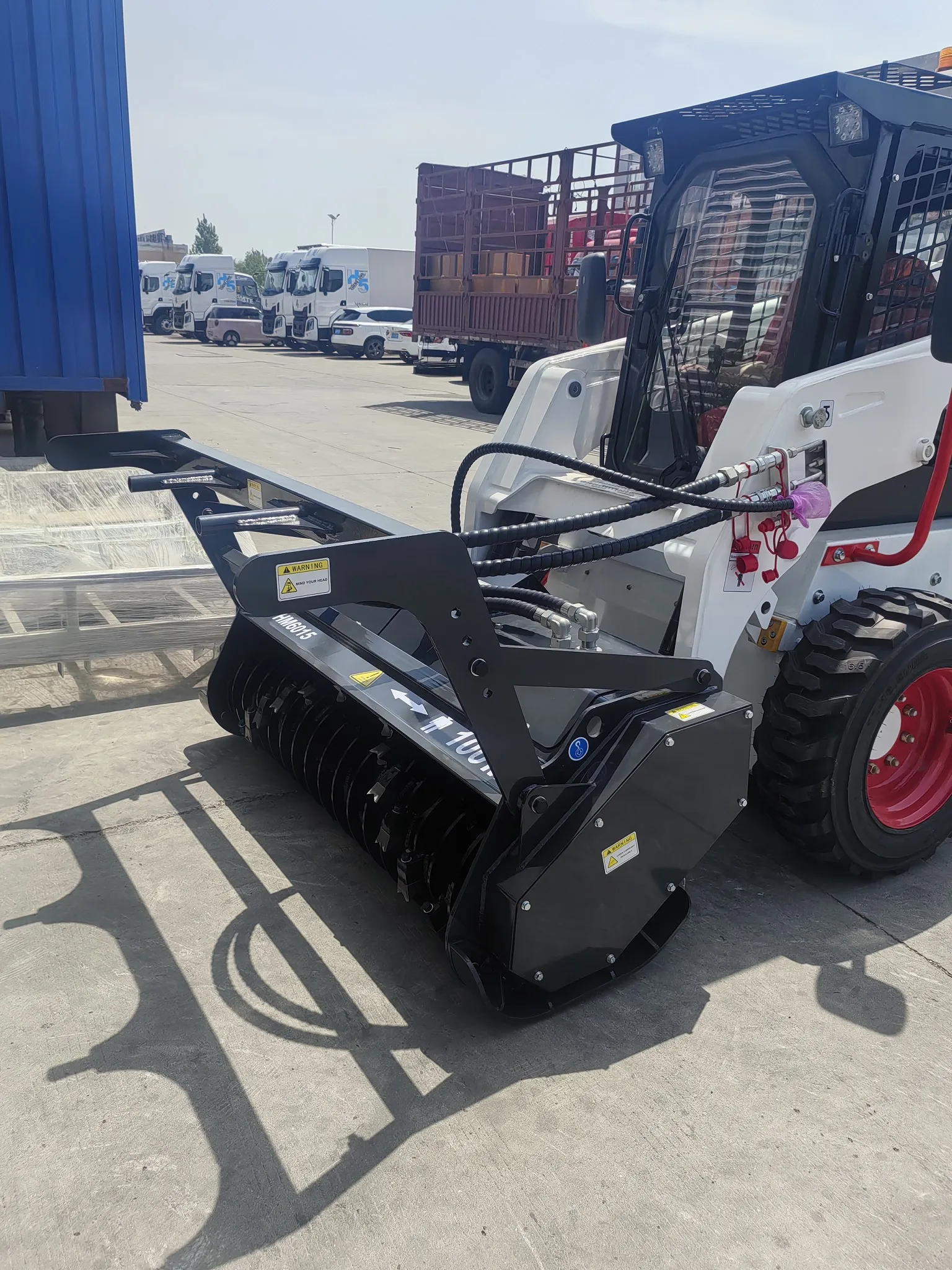 Small 60 Inch Mini Skid Steer Loader Forestry Mulcher with 17.2 kW ...