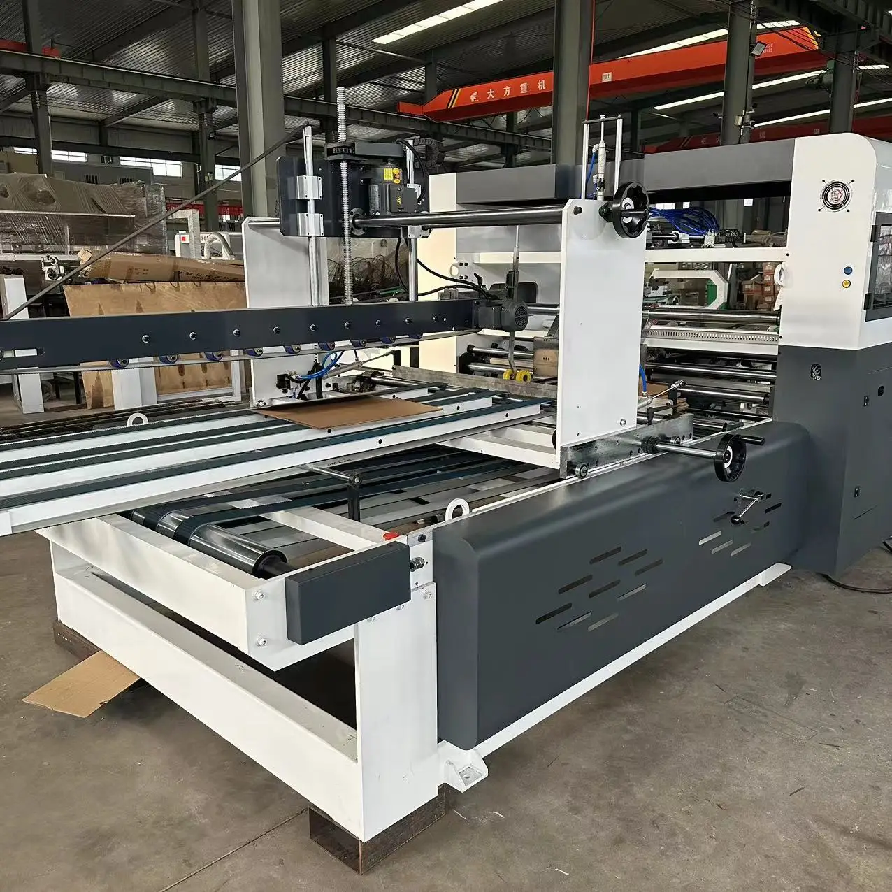 Semi-auto Folding Gluing Machine For Corrugated Carton Box Making For ...