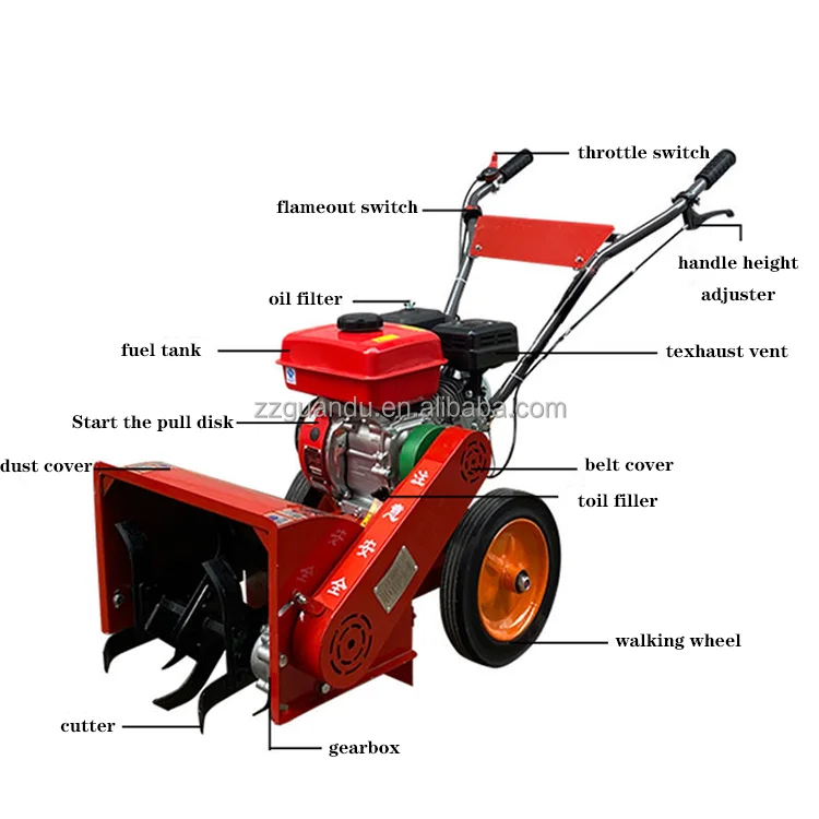 Multifunctional Gasoline Weeder - Efficient Small Farm Tool