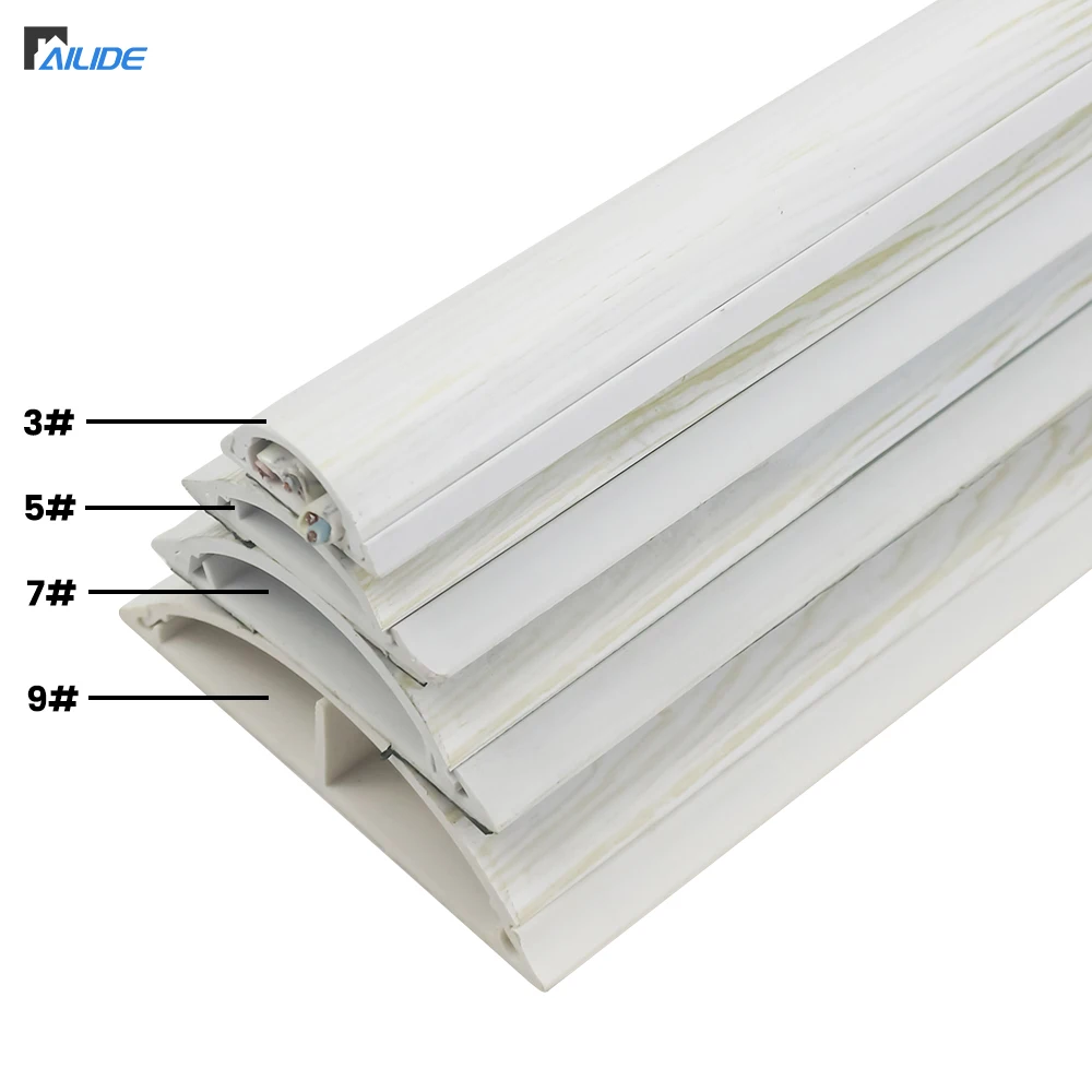 PVC Electric Conduit Trunking Semi-circular Curved Trunking Outdoor ...