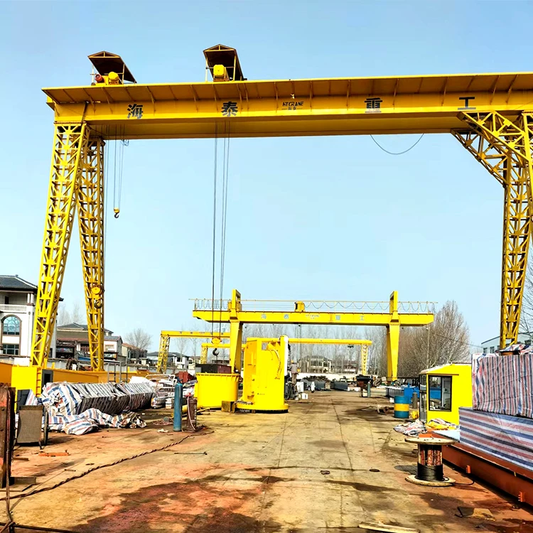 Shipyard Single Girder Boat Lifting Dock Gantry Cranes 5 Ton 10 Ton ...