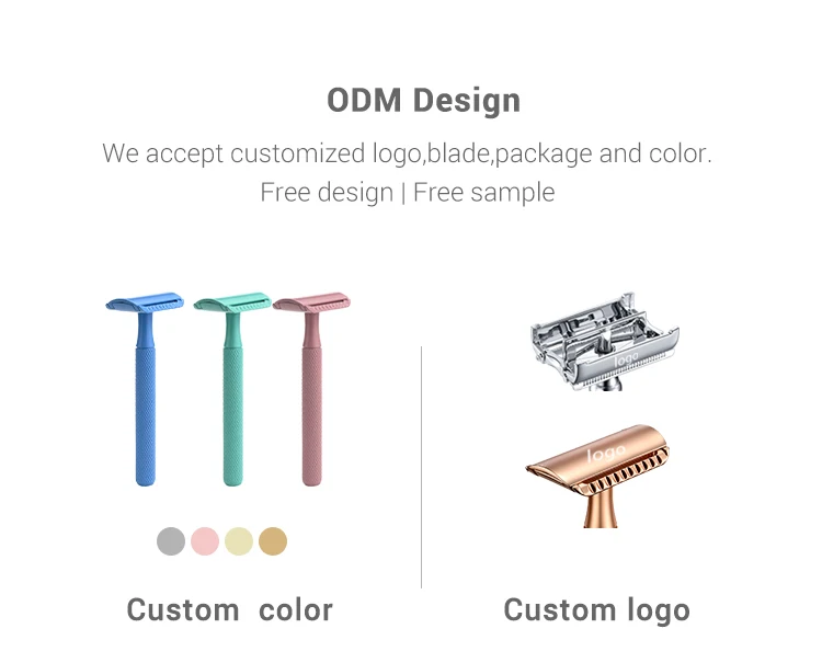 Metal Reusable Removable Head Mild Aggressive Double Edge Smooth ...