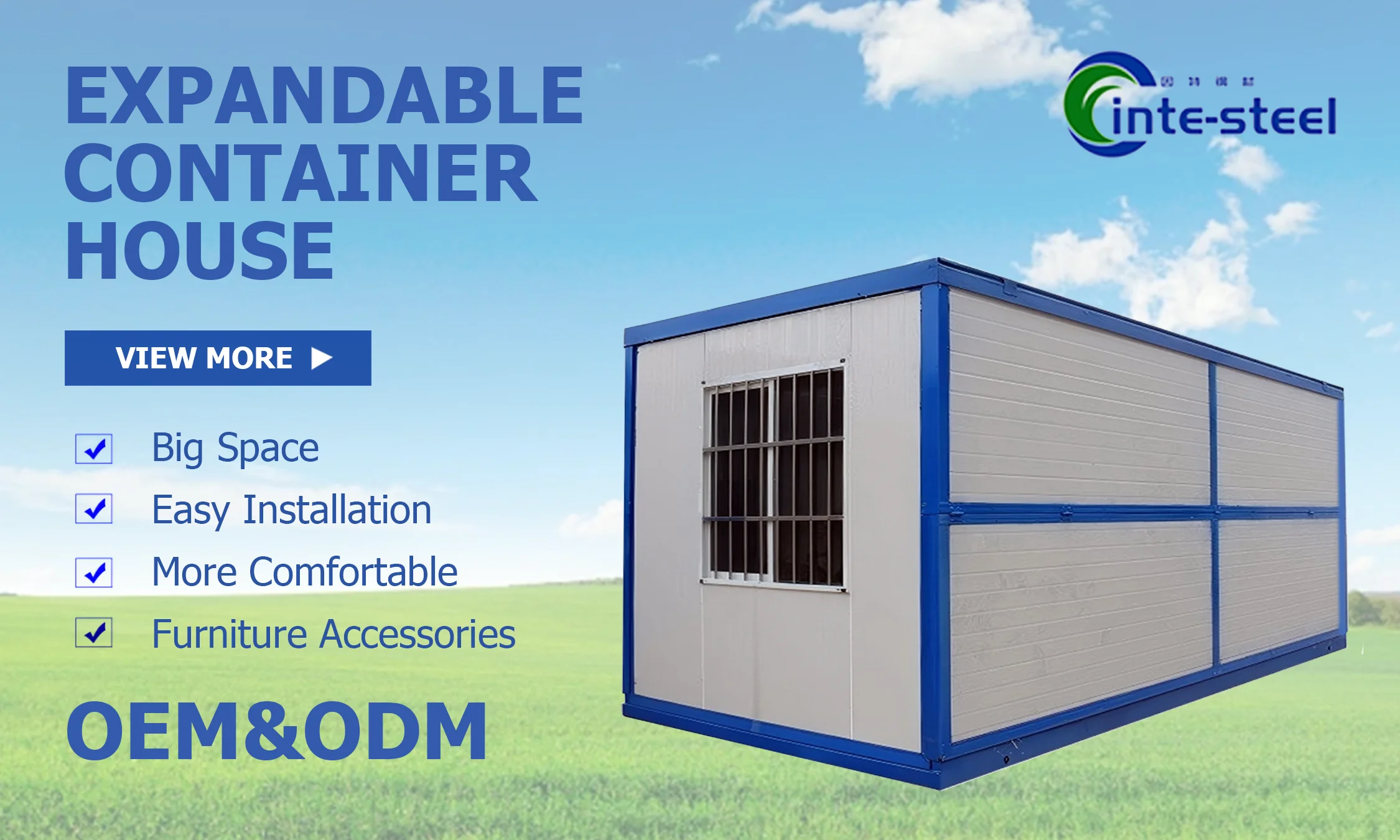 Fast Build Prefab House 20ft 40ft Modular Folding House Prefabricated ...