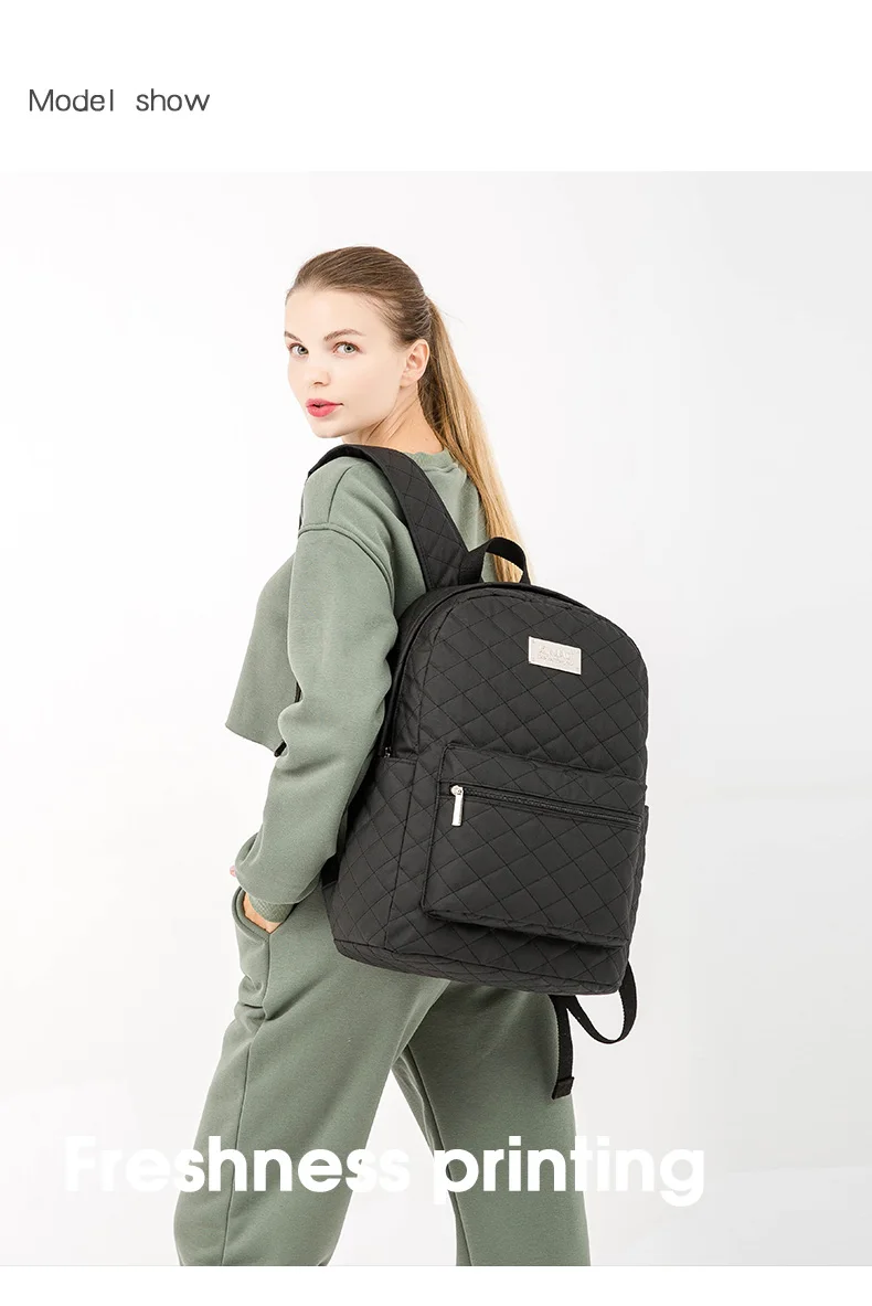 Kinmac Embroidery Laptop Backpack With Massage Cushion Straps And Usb ...
