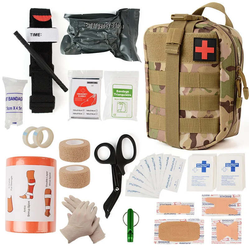 Outdoor emergency survival kit, medical fist aid tool kit