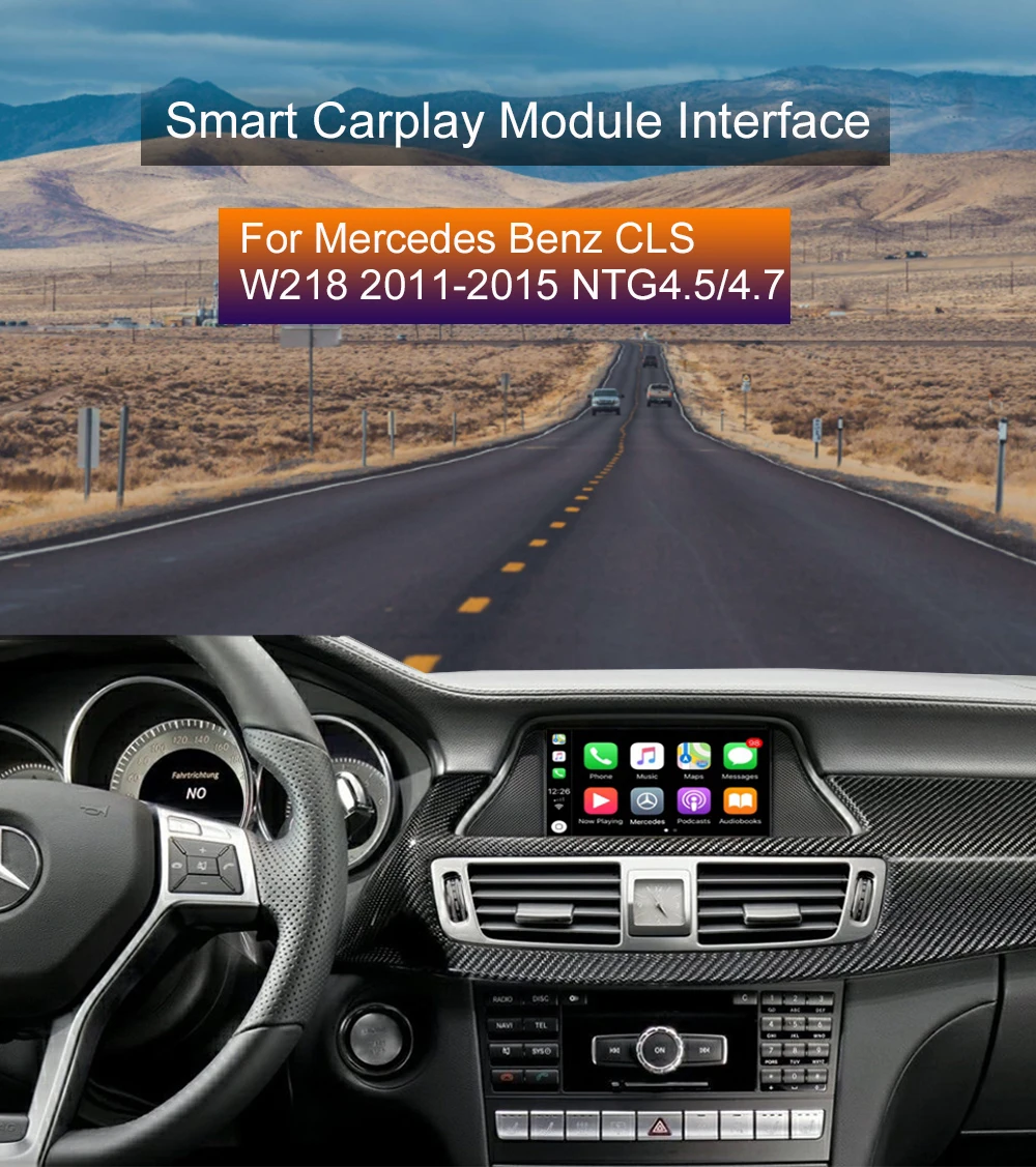 Wireless Radio CarPlay for Mercedes Benz CLS W218 2011-2015 With ...