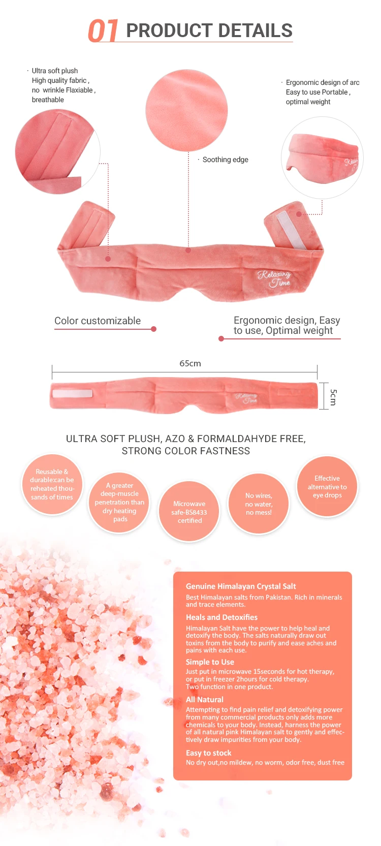 Himalayan Salt Eye Mask - Soothing Relief for Puffy Eyes