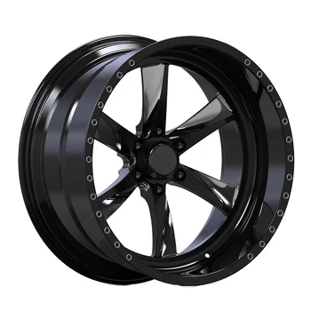 Black Off-road 4x4 Deep Dish Forged Aluminium Alloy Wheels 15 17 18 19 ...