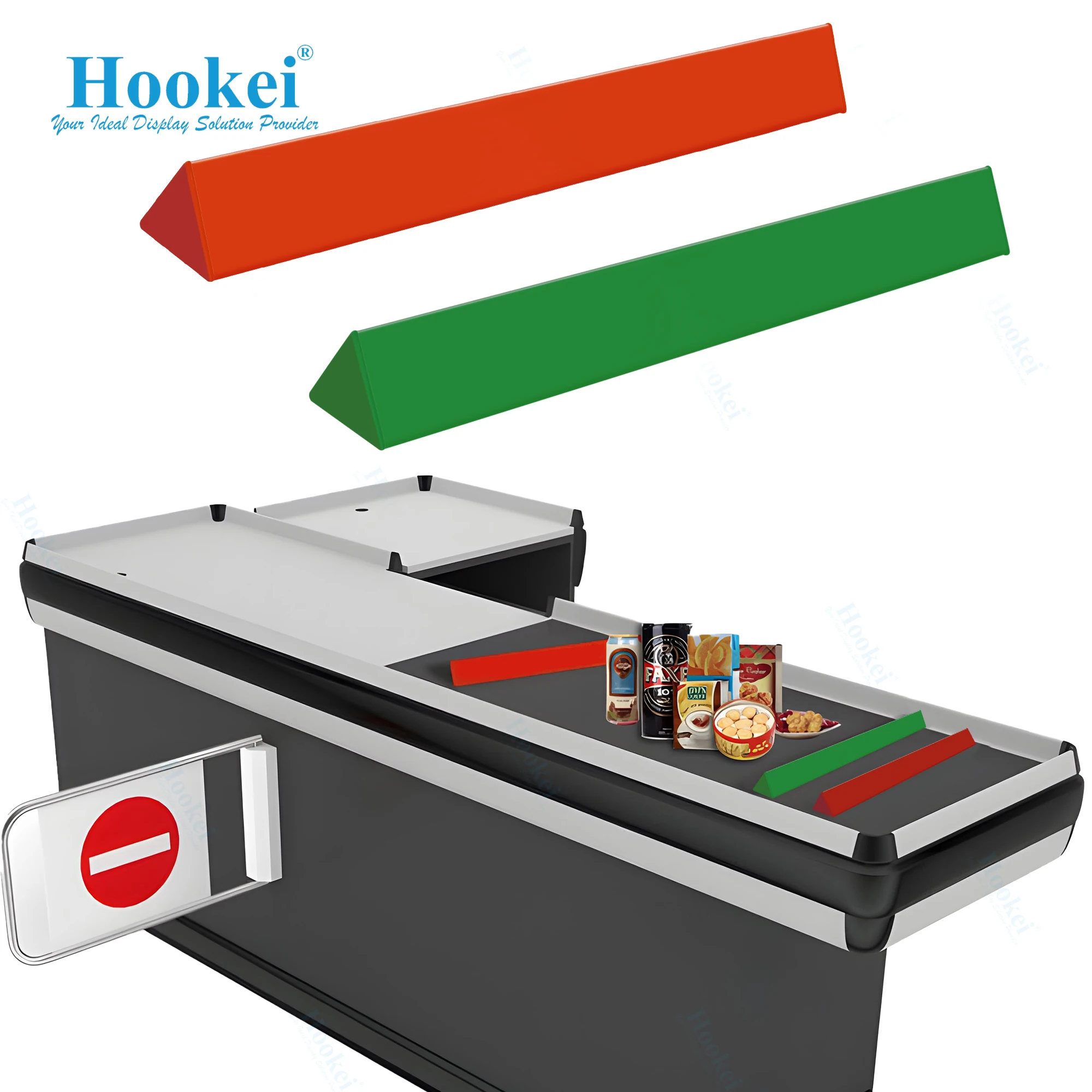 Lookei Checkout Lane Dividers - Efficient Supermarket Solutions