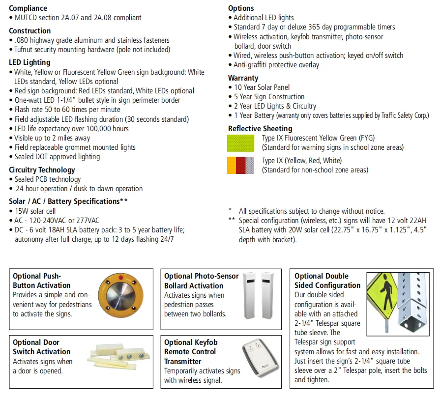 Flashing Street Signs - Solar Powered Traffic Solutions
