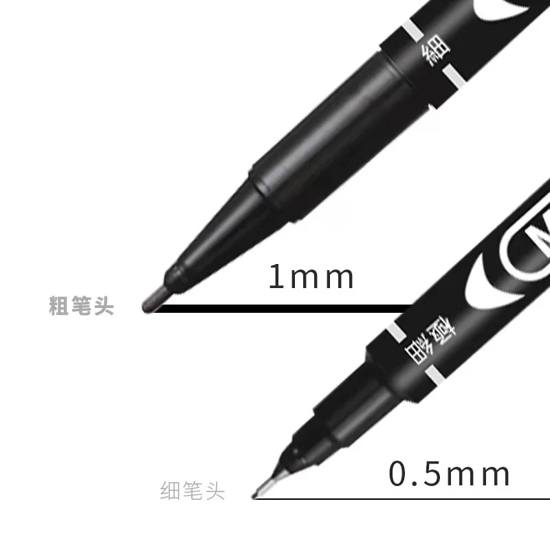 Dual Tips Art Permanent Marker Pens,Double-ended Marker Pens Fine Point ...