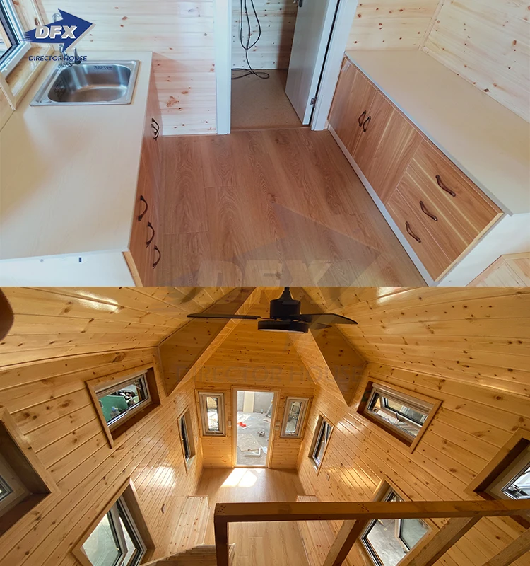 Modern Prefab House On Wheel Tiny Portable House Modular Home Trailer ...