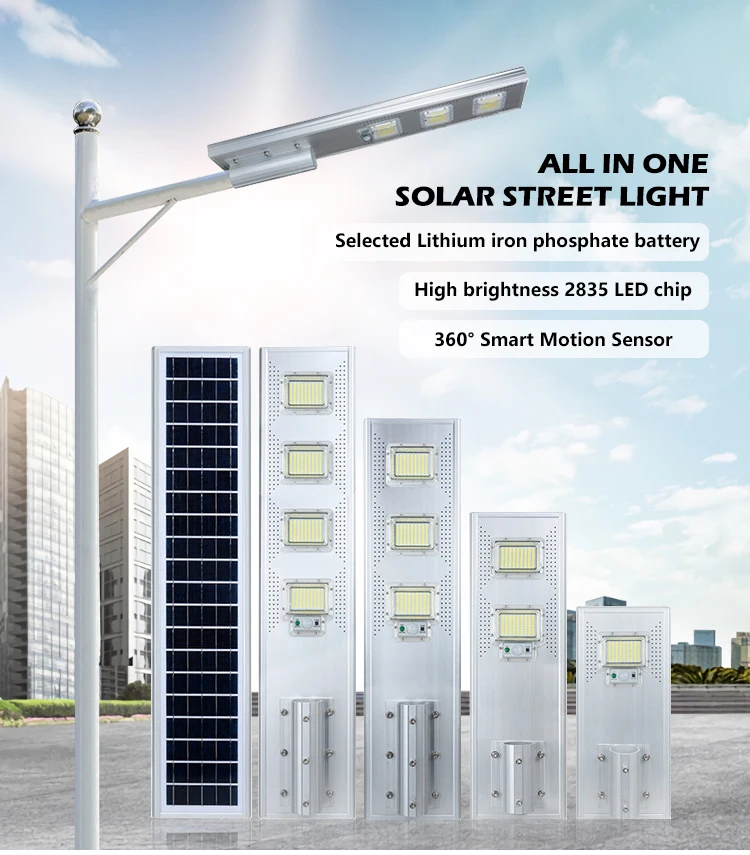 Aluminum LED All in One Solar Street Light Manufacturers and Supplier China - Wholesale Factory ...