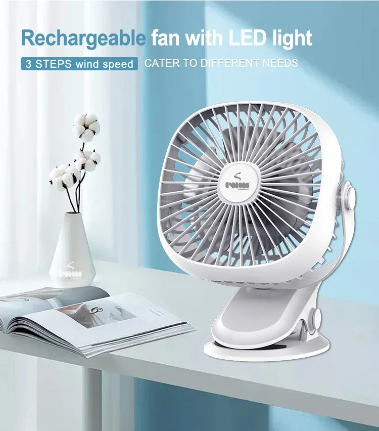 IWIN-8028 USB Mini Portable Clip Table Fan