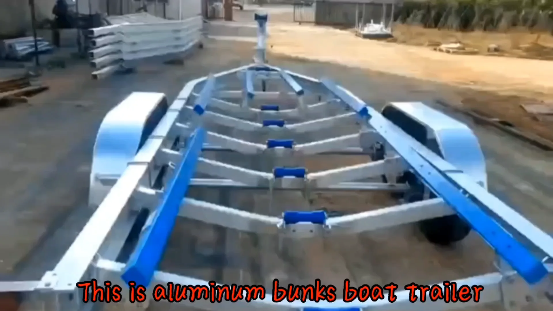 8.5 M Tandem Axle Poly Bunks Boat Trailer - Buy 8.5 M Boat Trailer ...