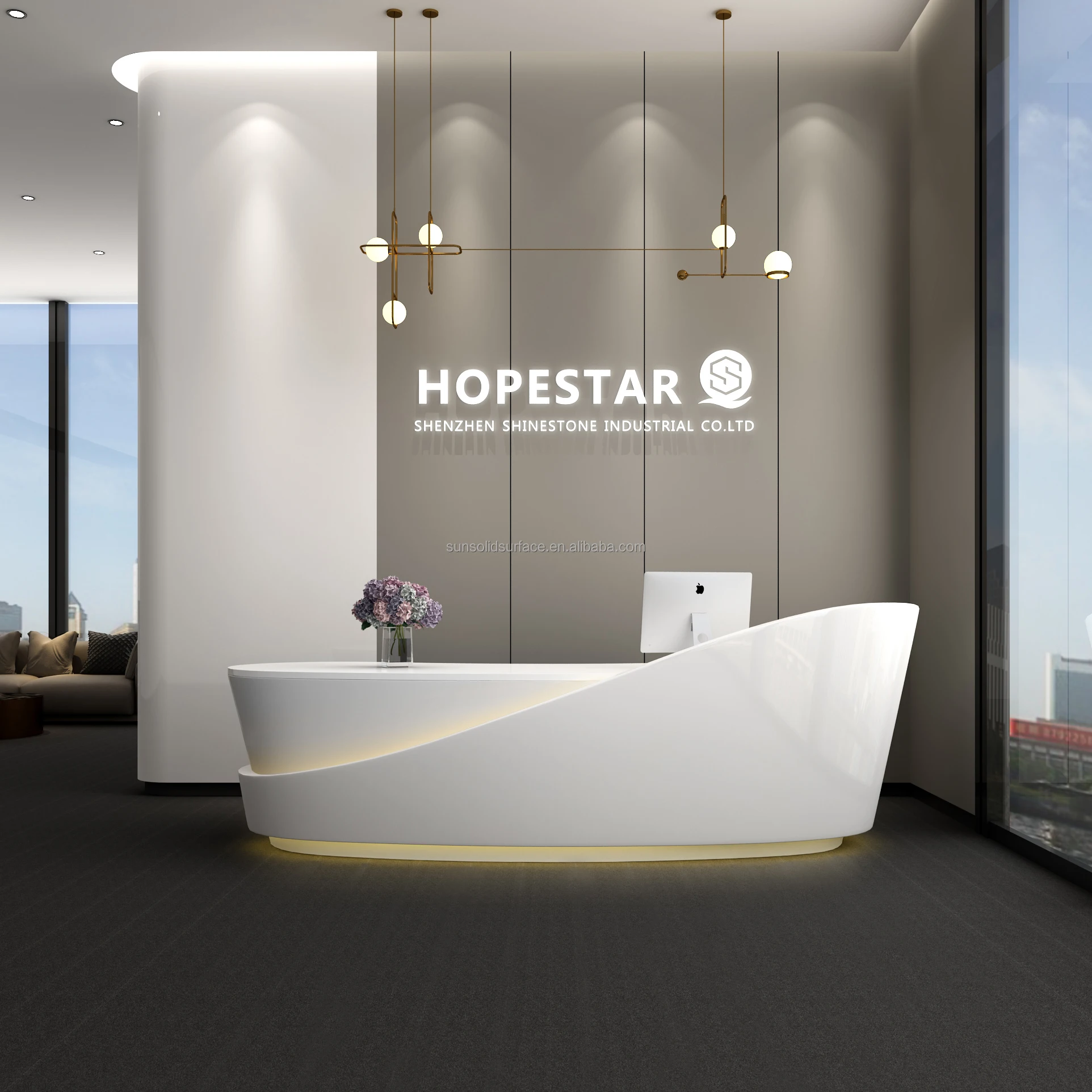 Modern Luxury reception desk for spa beauty salon minimalist boutique ...