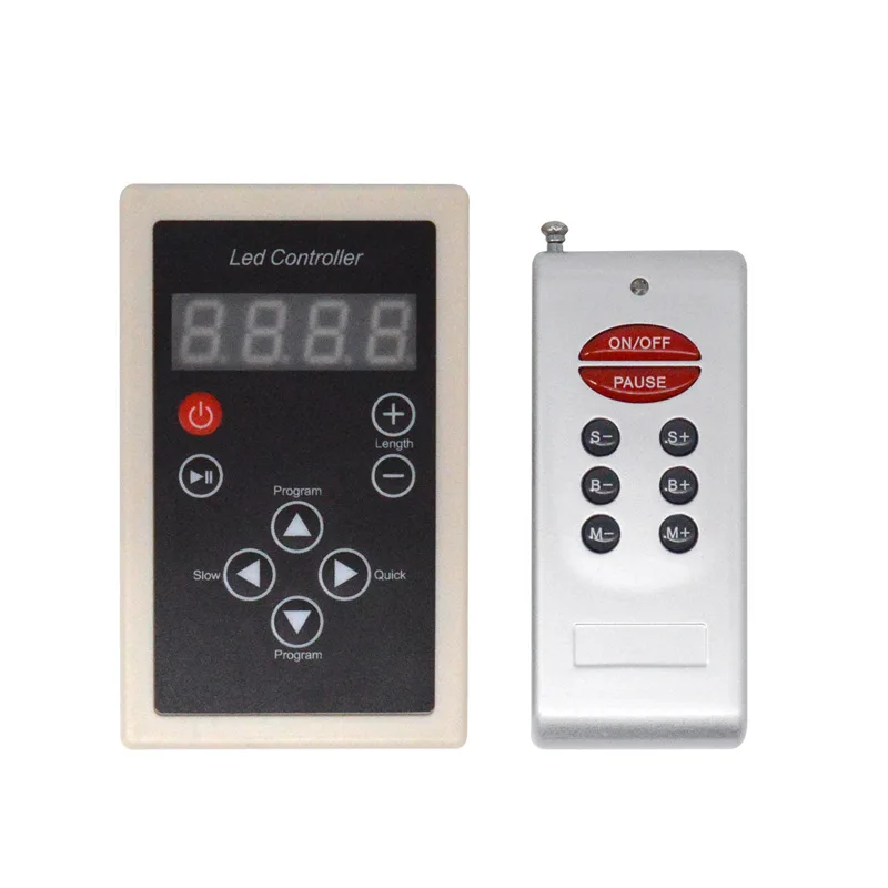 MB001 Adressable LED Controller RF 8 keys Digital LED Strip Remote ...